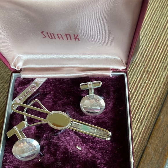 SWANK | Accessories | Vintage Swank Marked Sterling Silver Round Cuff ...